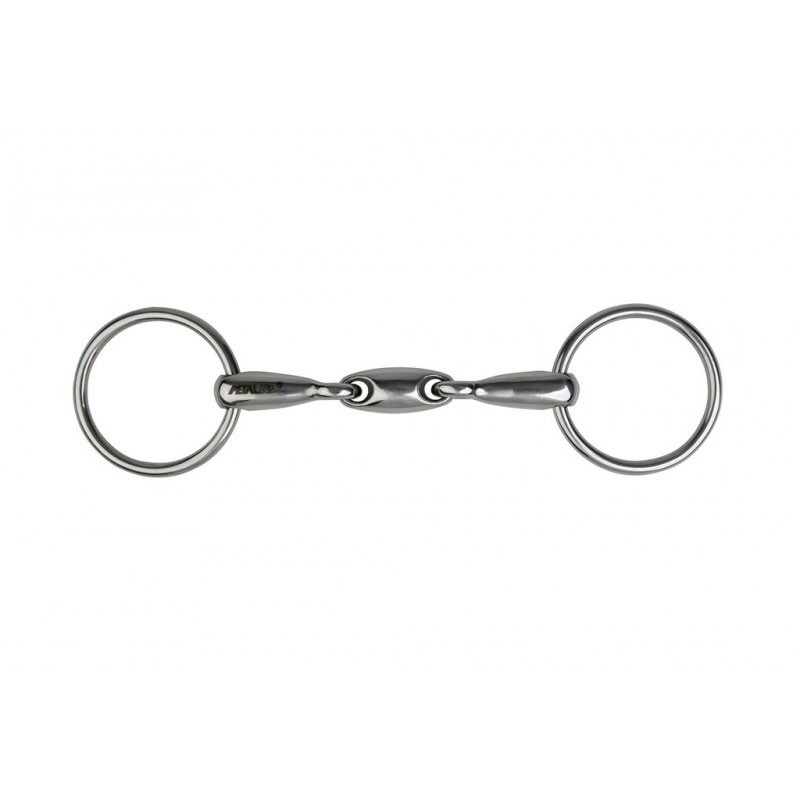 Mors 2 anneaux double-brisure Metalab - équipement cheval